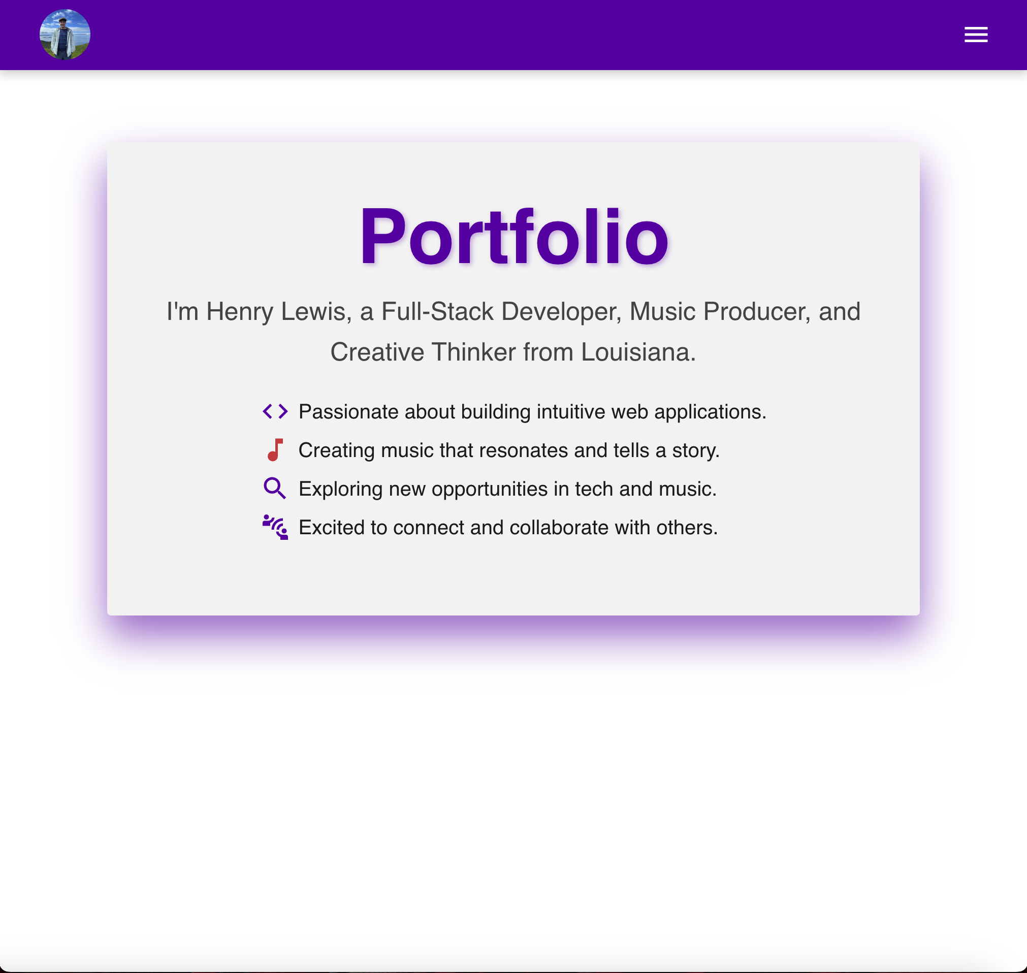Henry Lewis | Full-Stack Web Developer & React Specialist